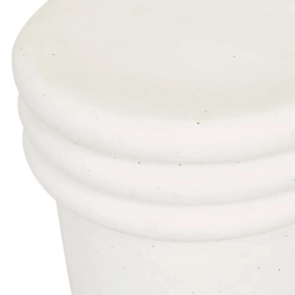 Hanson Ceramic Round Side Table - White Speckle – Coast Store