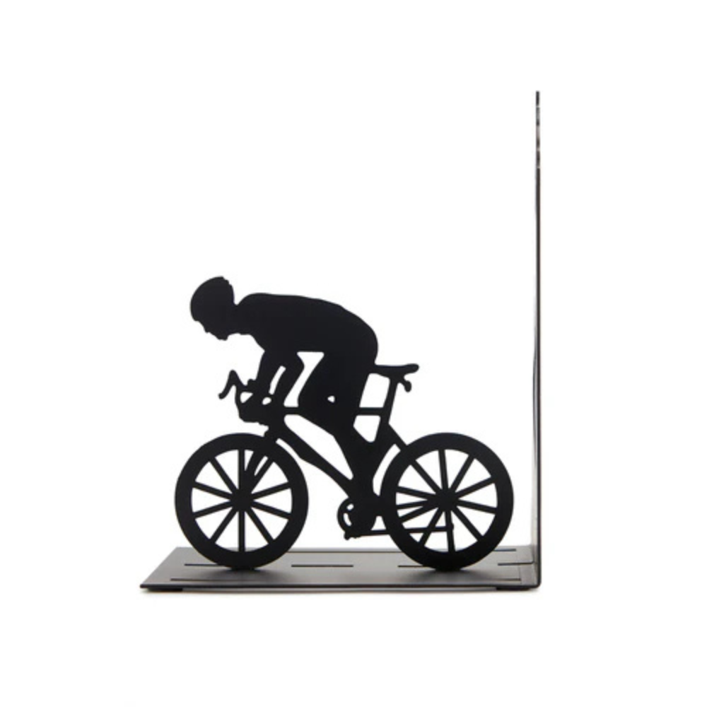 Bookend "Cyclist" - Black 17x10x12cm – Coast Store