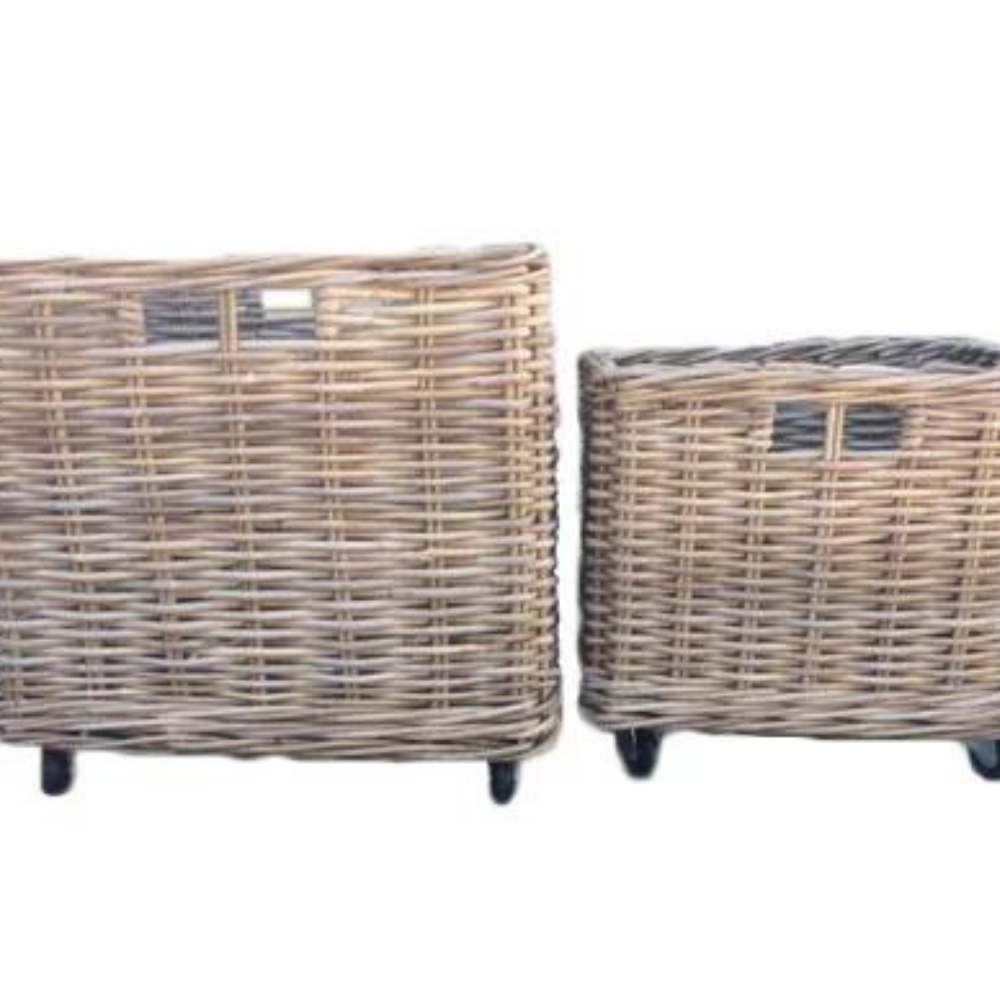 Rattan Lonesdale Square Rollaway Baskets Small – Coast Store